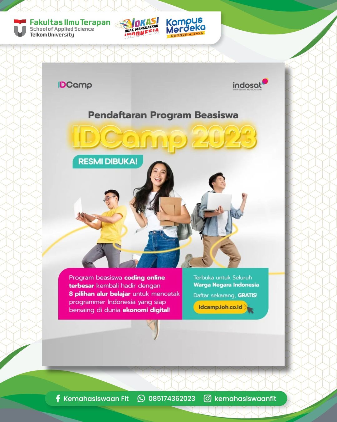 Program Beasiswa IDCamp 2023 | Kemahasiswaan FIT