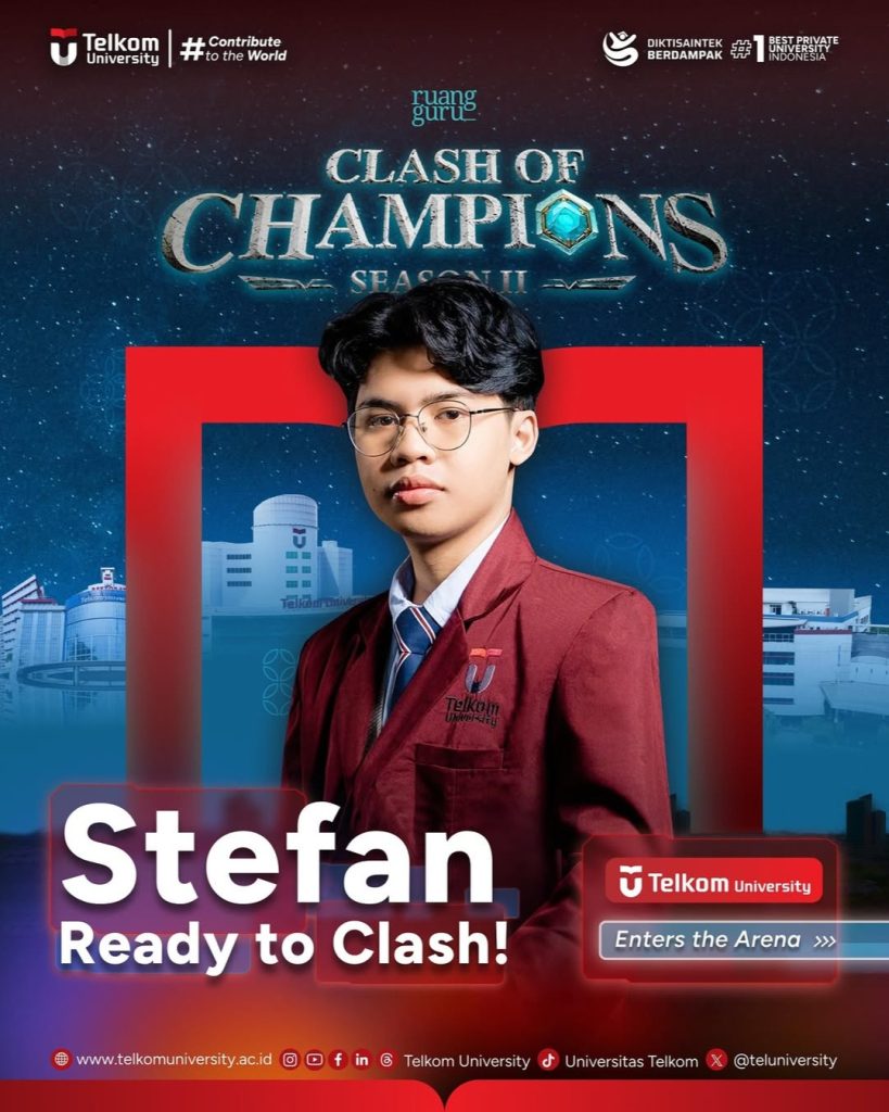 Stefan, Peserta Clash of Champion season II dari FIT | Kemahasiswaan FIT