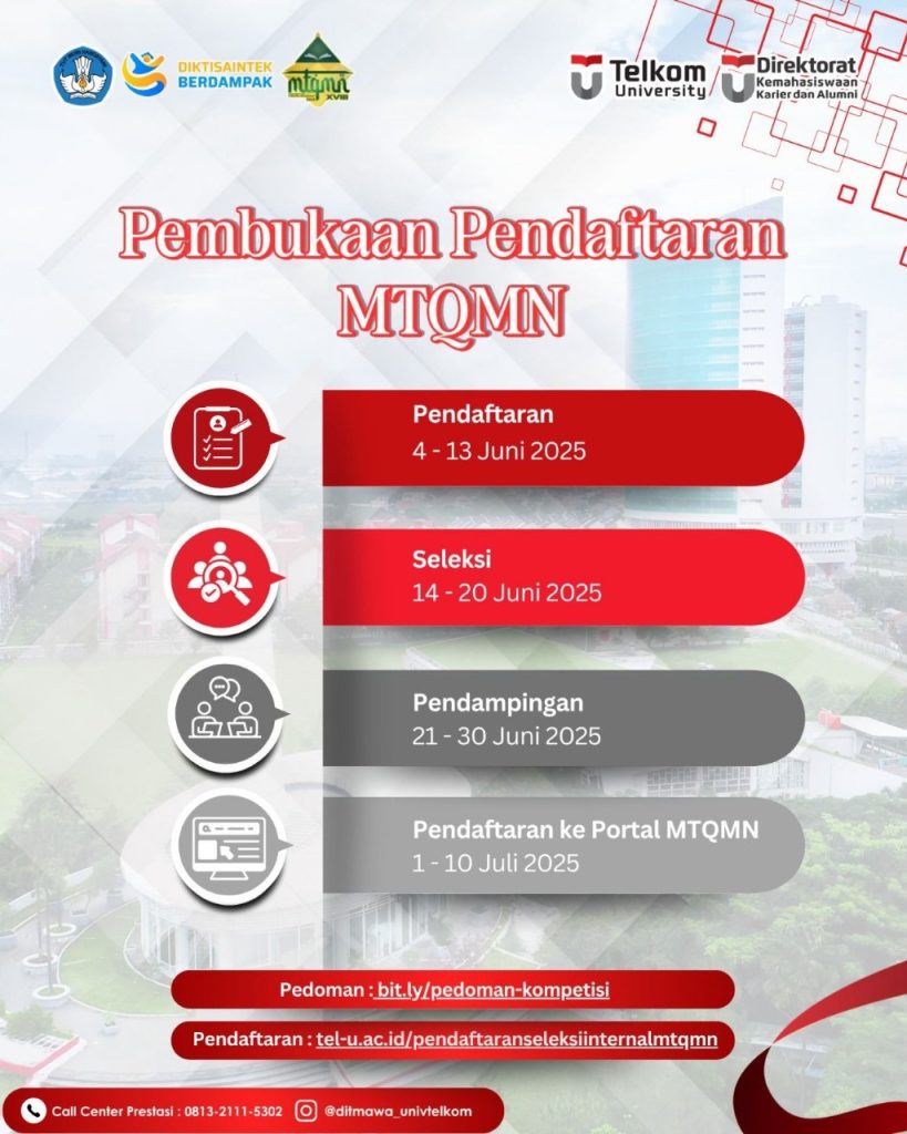 🚨 Hai TelUTizen! 🚨 MTQMN Tel-U 2025 | Kemahasiswaan FIT